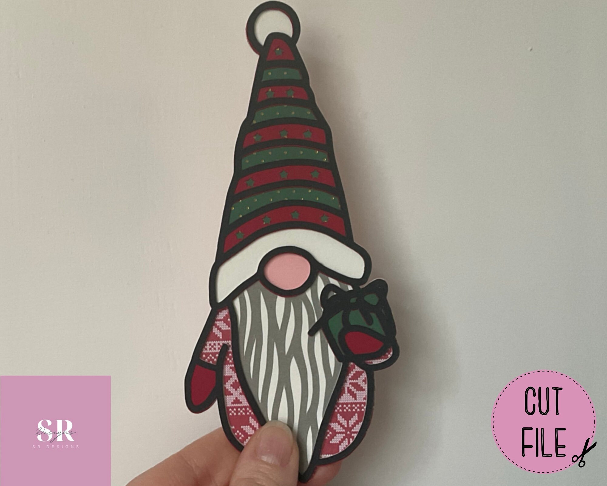 SVG: Layered Gnome Cut File. 3D Gonk Svg. Layered Gnome Svg. | Etsy