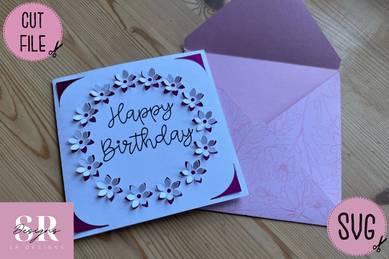 SVG: 3D Birthday Insert Card. Cricut S40 Insert Card. Birthday - Etsy