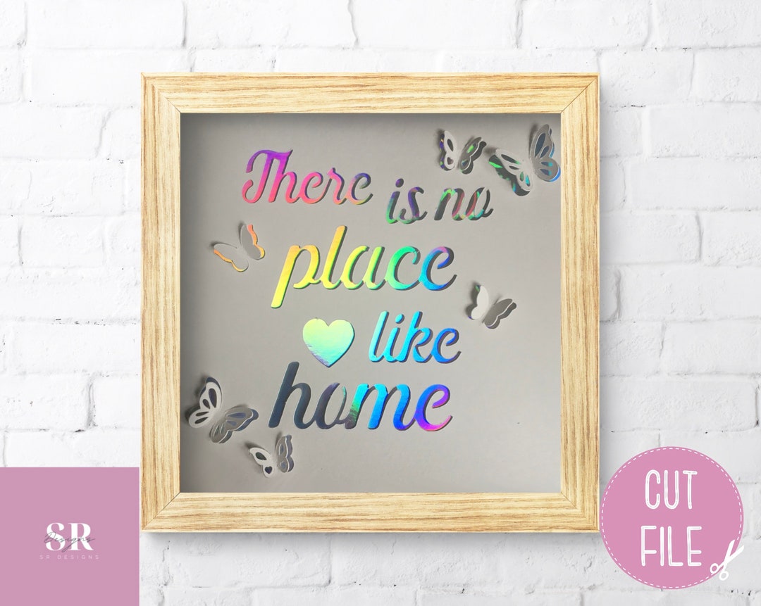 3D SVG: There is No Place Like Home. Card Cut File. Pop up Svg. Pop up ...