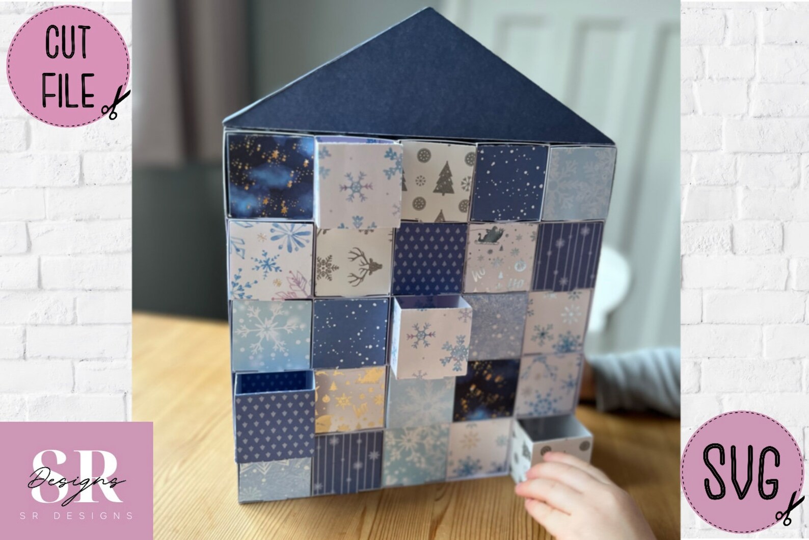 SVG: Christmas Advent Calender. Create Your Own Advent Calender House ...