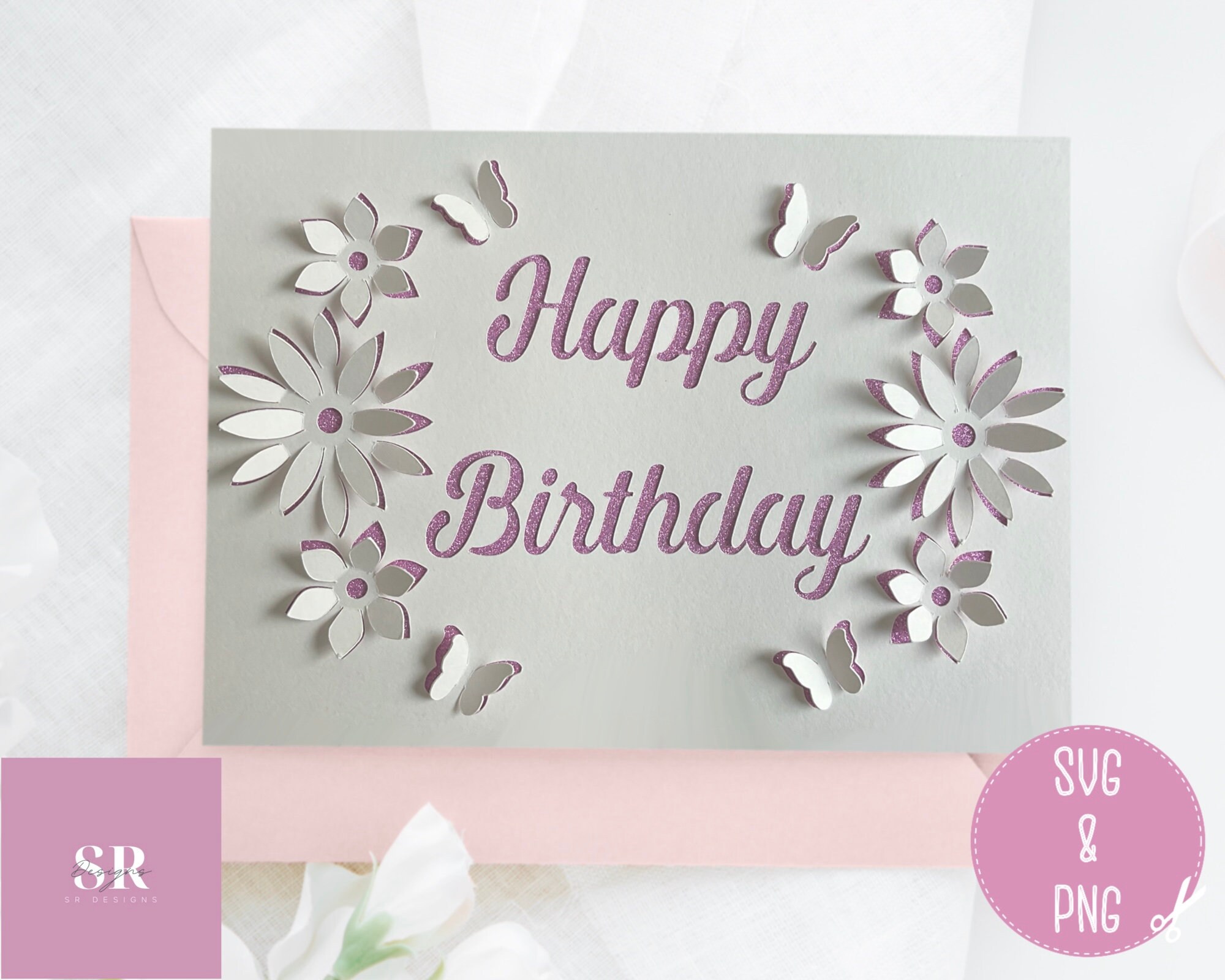 SVG: 3D/ pop Up Birthday Card Bundle. Birthday Svg Bundle. | Etsy UK