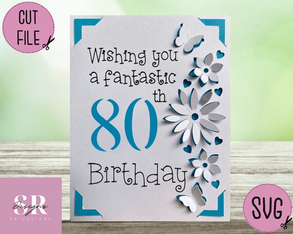 80th Birthday Card Ideas