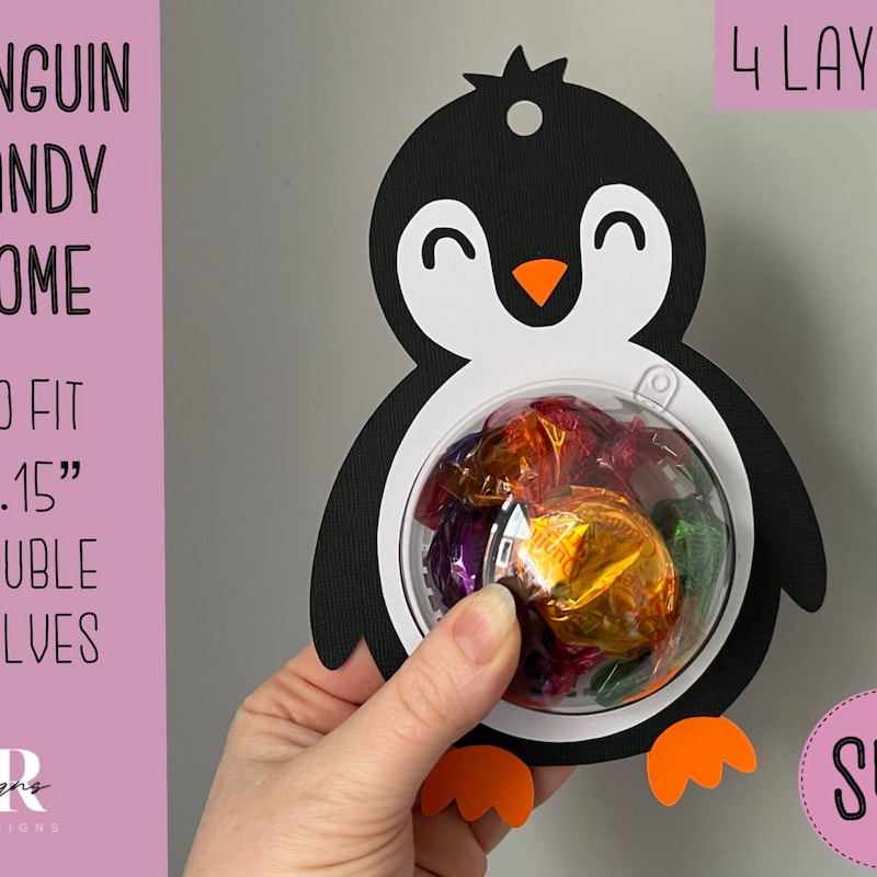 Penguin Candy Dome - Etsy