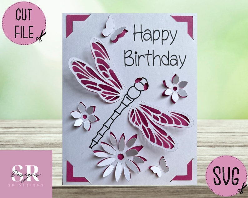 SVG: 3D Birthday Insert Card Bundle. Paper Cutting. Happy Birthday Svg ...