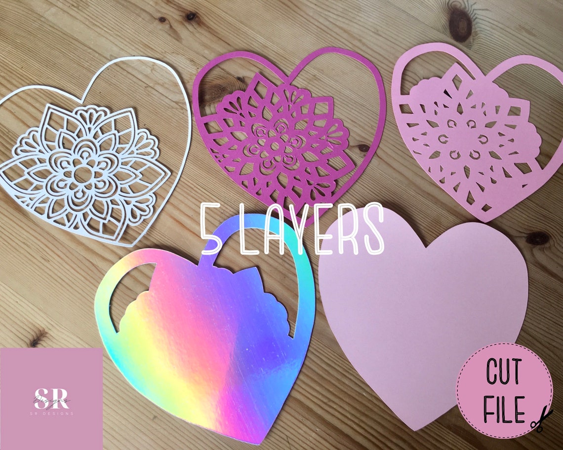 SVG: 3D/ Layered Heart. Heart Svg. Layered Heart Svg. Heart - Etsy UK
