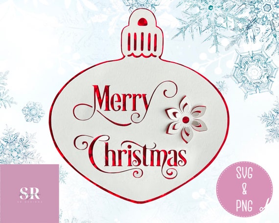 SVG: 3D Christmas Bauble. Bauble Svg. Christmas Svg. Christmas | Etsy