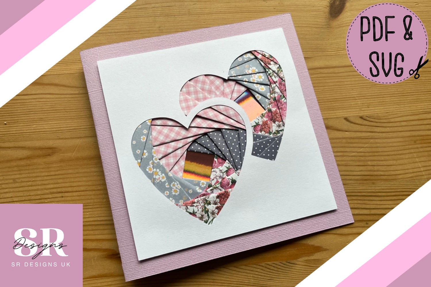 Heart Iris Folding Pattern Template PDF & SVG. Iris Folding - Etsy UK