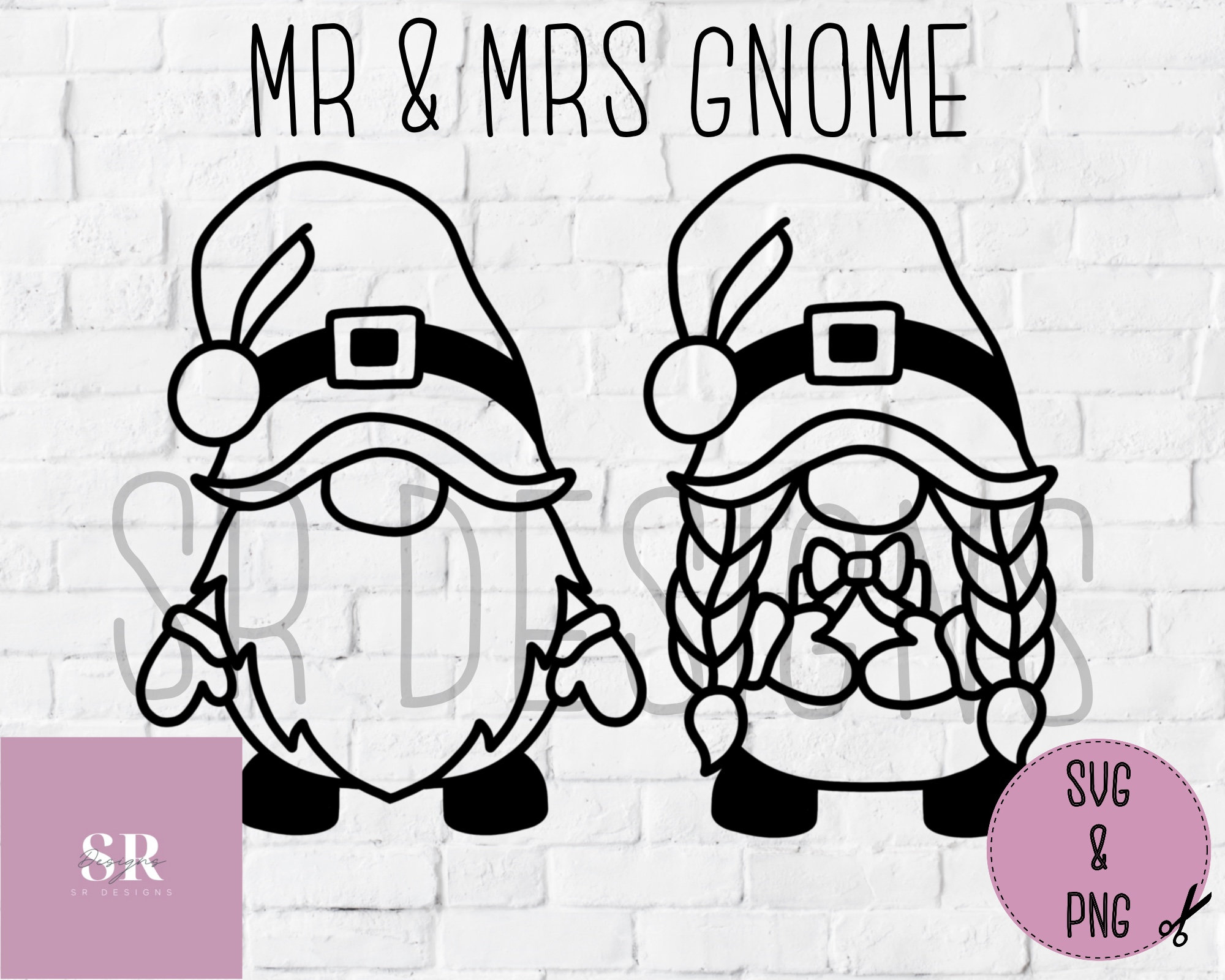 SVG: Mr & Mrs Claus Gnome. Gonk Svg. Gnome Svg. Christmas - Etsy UK