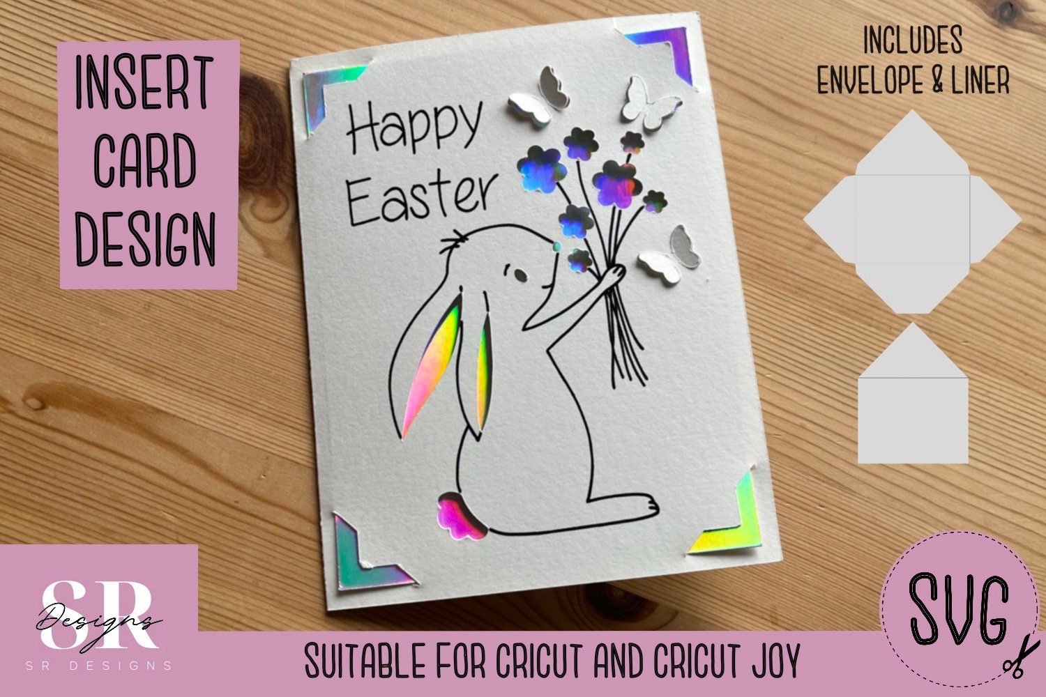 SVG: Easter Insert Card Bundle. 8 Designs. Cricut Joy | Etsy