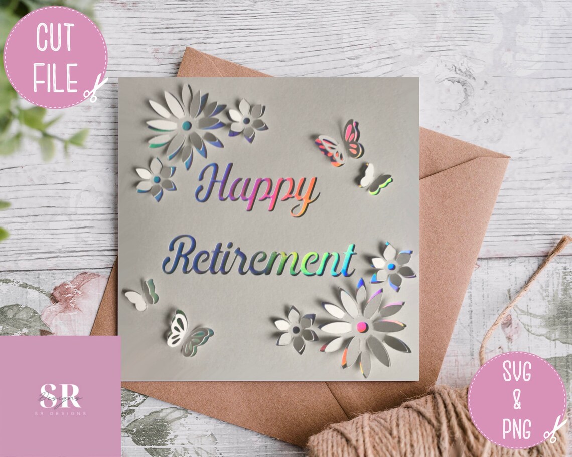 SVG: 3D/ pop Up Happy Retirement Card. Happy Retirement. Pop - Etsy