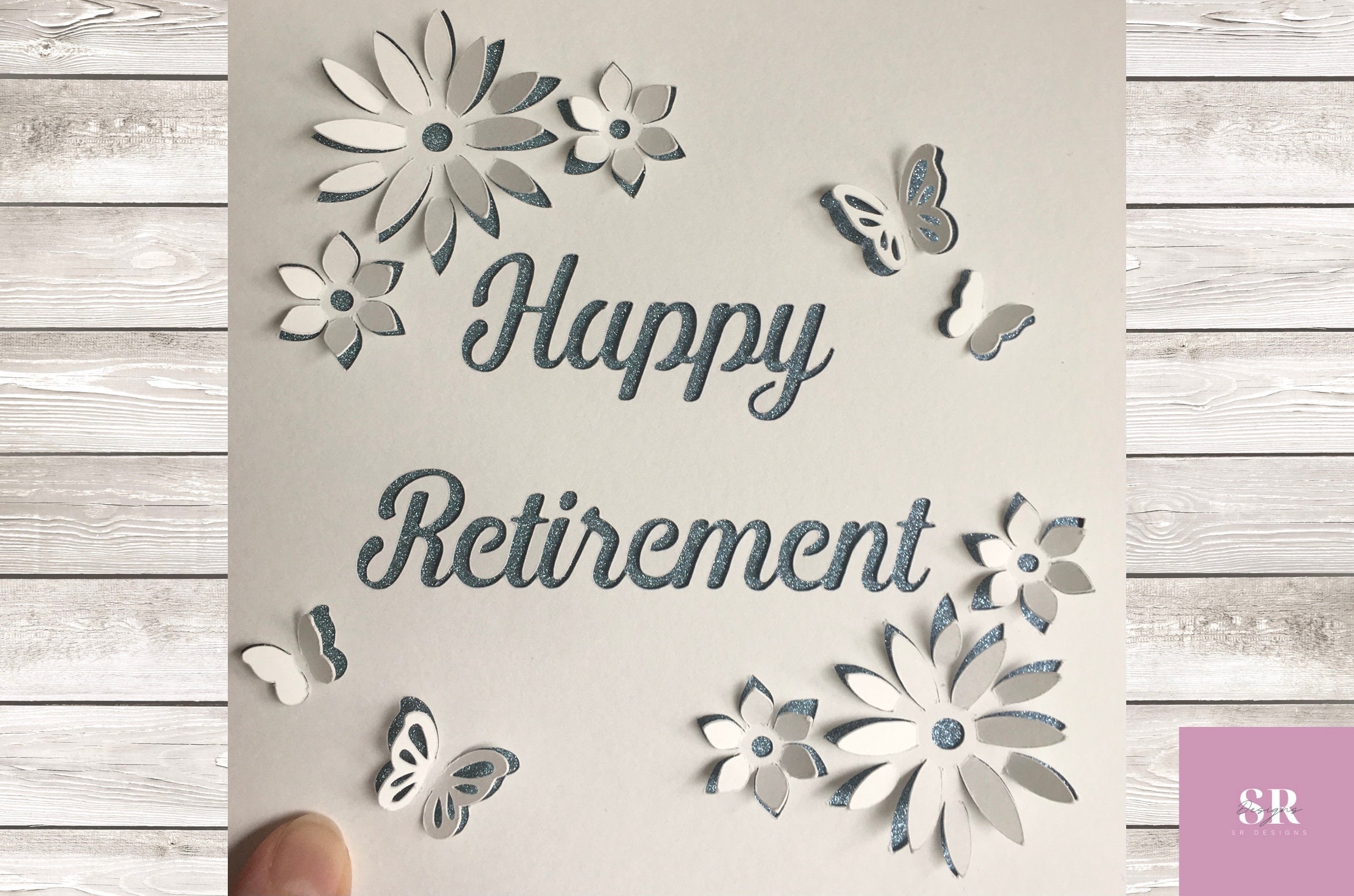 SVG: 3D/ pop up Happy Retirement card digital download. | Etsy