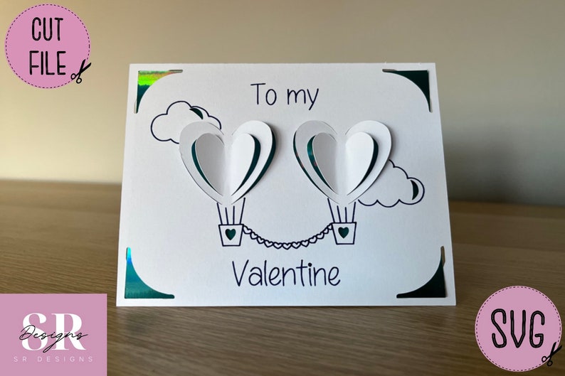 SVG: Valentine’s Day Insert Card. Cricut Joy Friendly. Draw and Cut ...