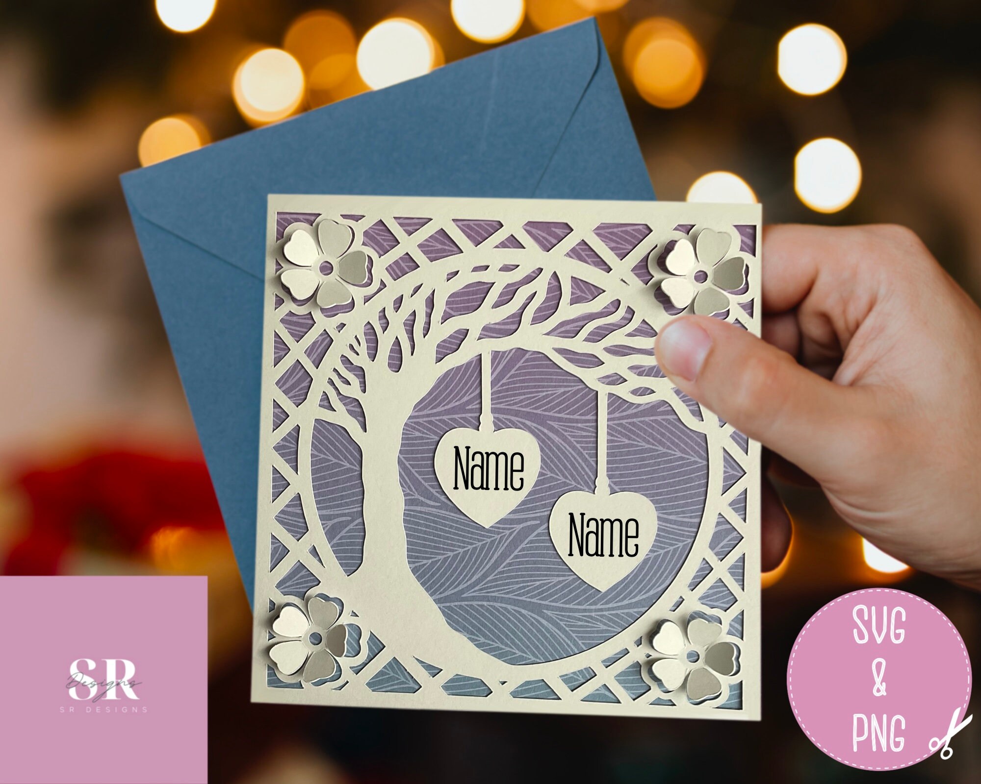 SVG: 3D Family Tree Card. Digital Download. Paper Cutting. | Etsy UK