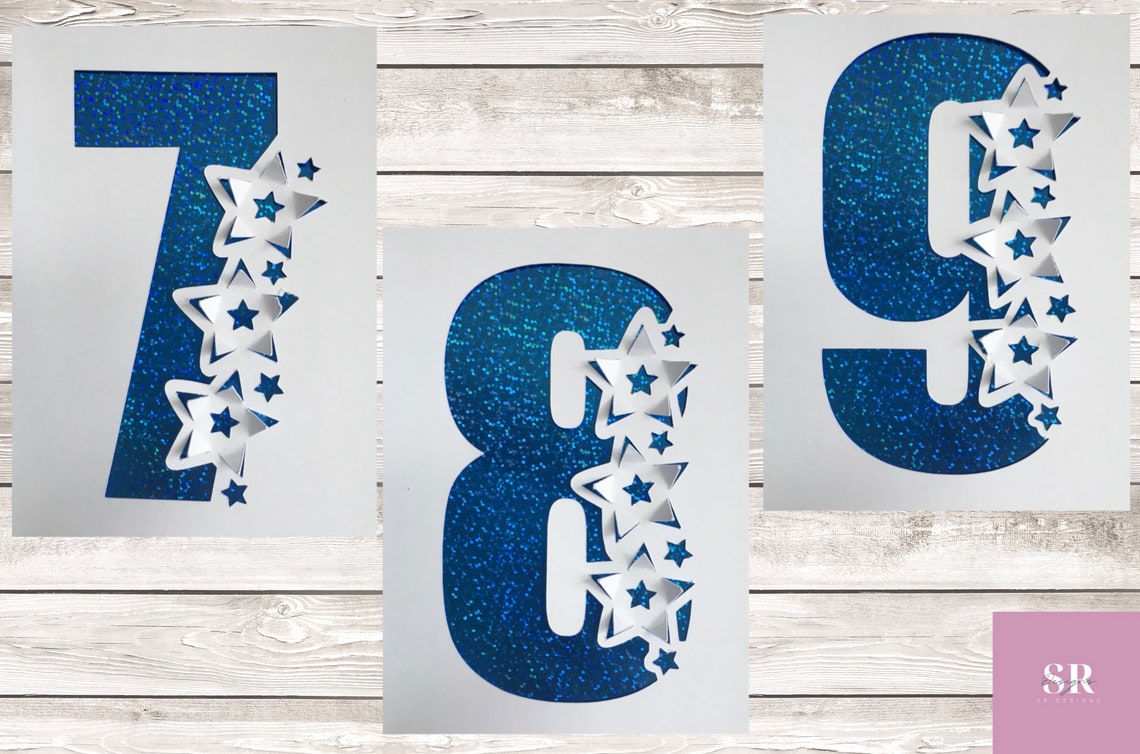 SVG: Pop Up/ 3D Number Bundle. 10 Numbers 0-9. Number Pop Up. - Etsy UK