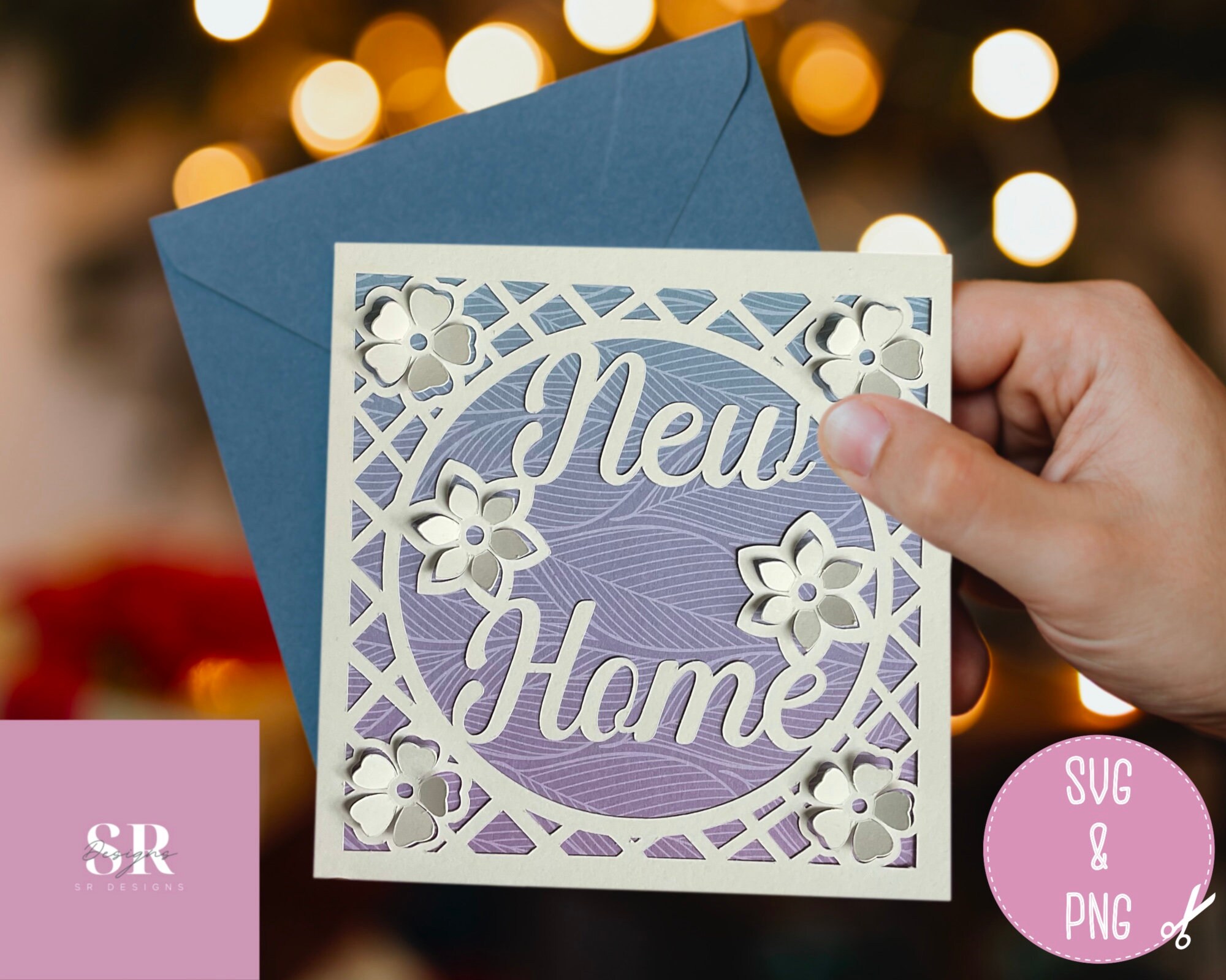 SVG: New Home Card. Digital Download. Paper Cutting. New Home Card Svg ...
