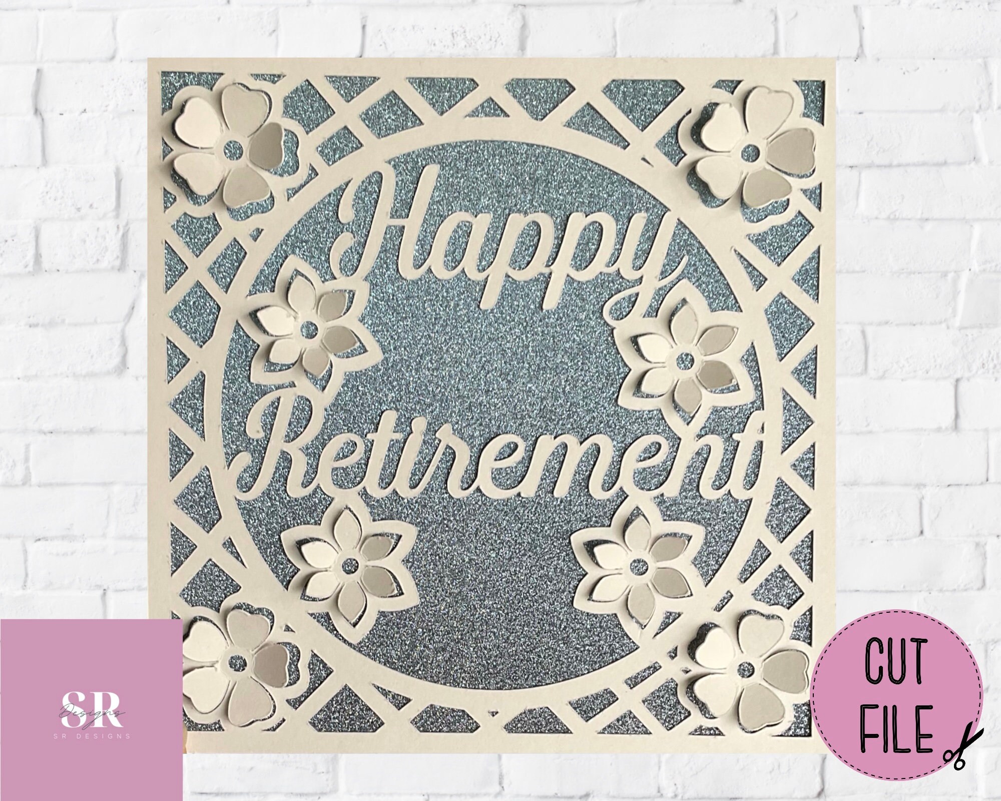 SVG: pop Up/ 3D Happy Retirement Card. Digital Download. | Etsy