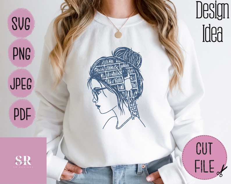 Digital: Girl Loves Books SVG. Book Lover. Librarian. Book | Etsy