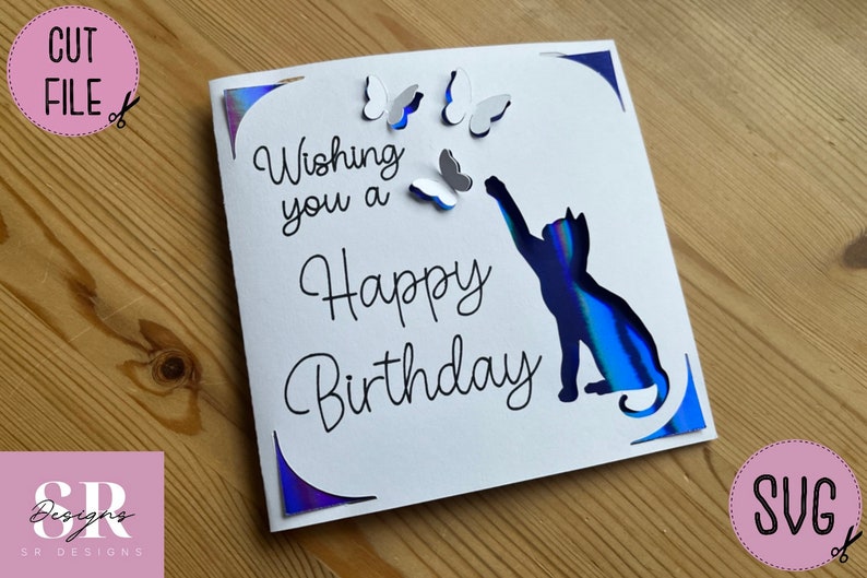 SVG: 3D Birthday Insert Card. Cricut S40 Insert Card. Birthday - Etsy