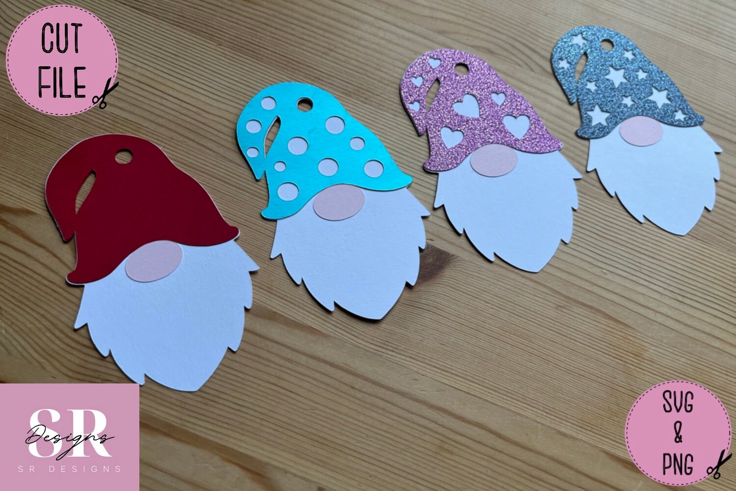 SVG: Gnome Gift Tag Bundle. Paper Cutting. Gnome SVG. - Etsy