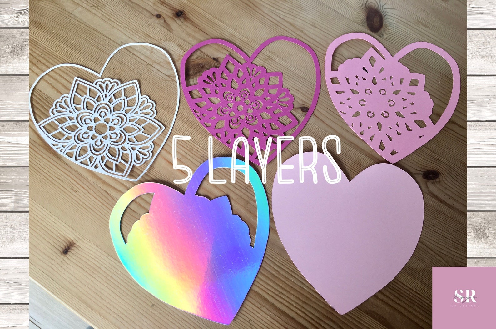 SVG: 3D/ Layered Papercraft Bundle. Layered Mandala Svg. 3d - Etsy