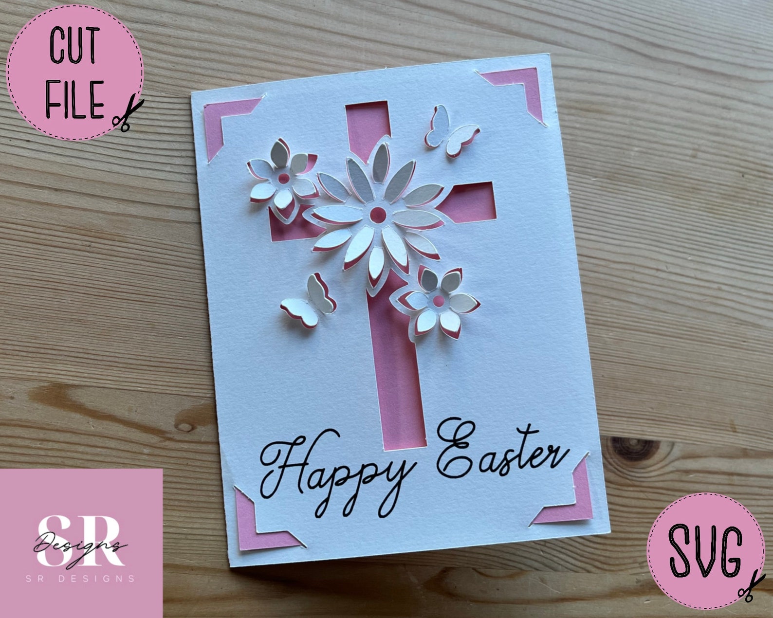 SVG: 3D Easter Insert Card. Cricut Joy Friendly. Draw and Cut Card ...