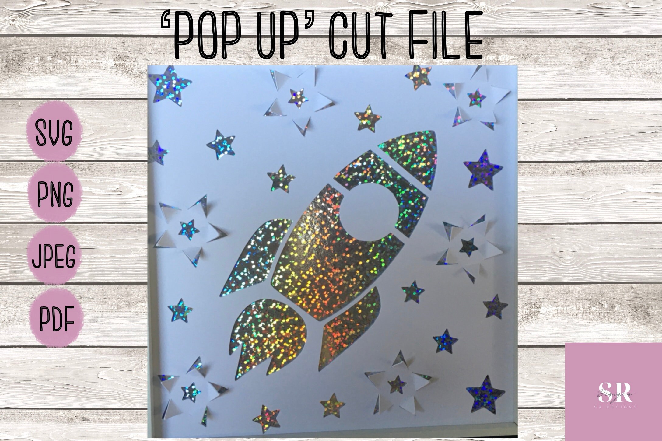 SVG: 3D Rocket. Space Svg. Space Theme Card. Space Theme Cut - Etsy