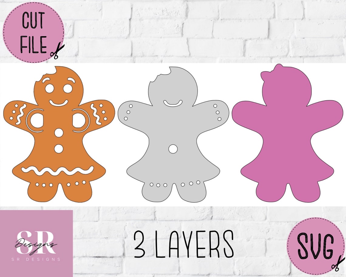 SVG: Gingerbread Man Money Card. Christmas Money Holder. Cricut Joy ...