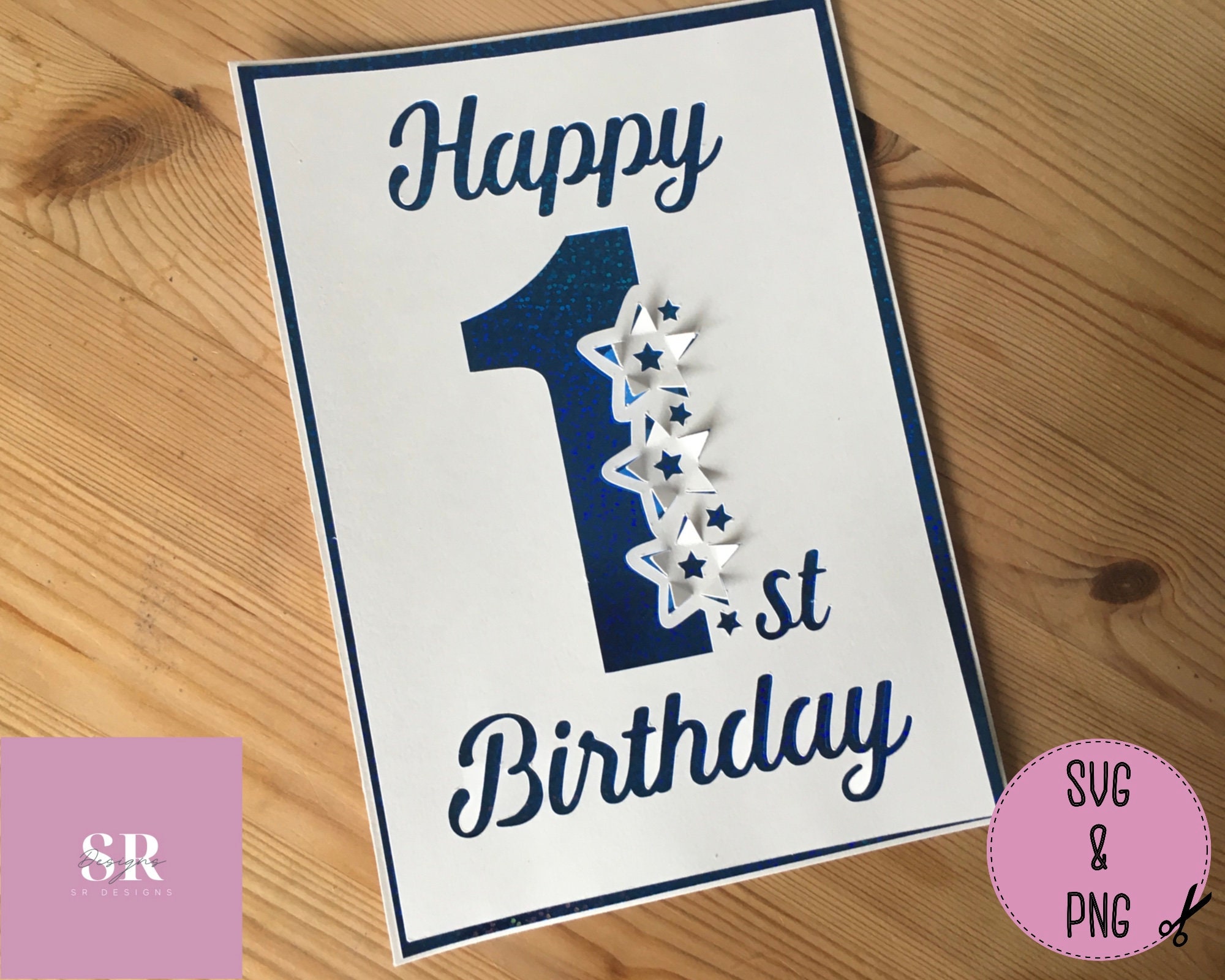 SVG: Pop Up/ 3D 1st Birthday Card. Number Pop Up. Star Pop Up. Pop up ...