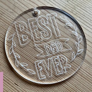SVG: Dad Keyring Svg. Dad Engraved Keyring Svg. Keyring Svg. Dad Keyring Design. Engraved ...