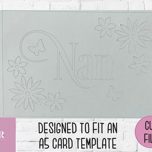 SVG: 3D Nan Card. Happy Birthday. Nan Card Svg. Pop up Card. Pop up ...