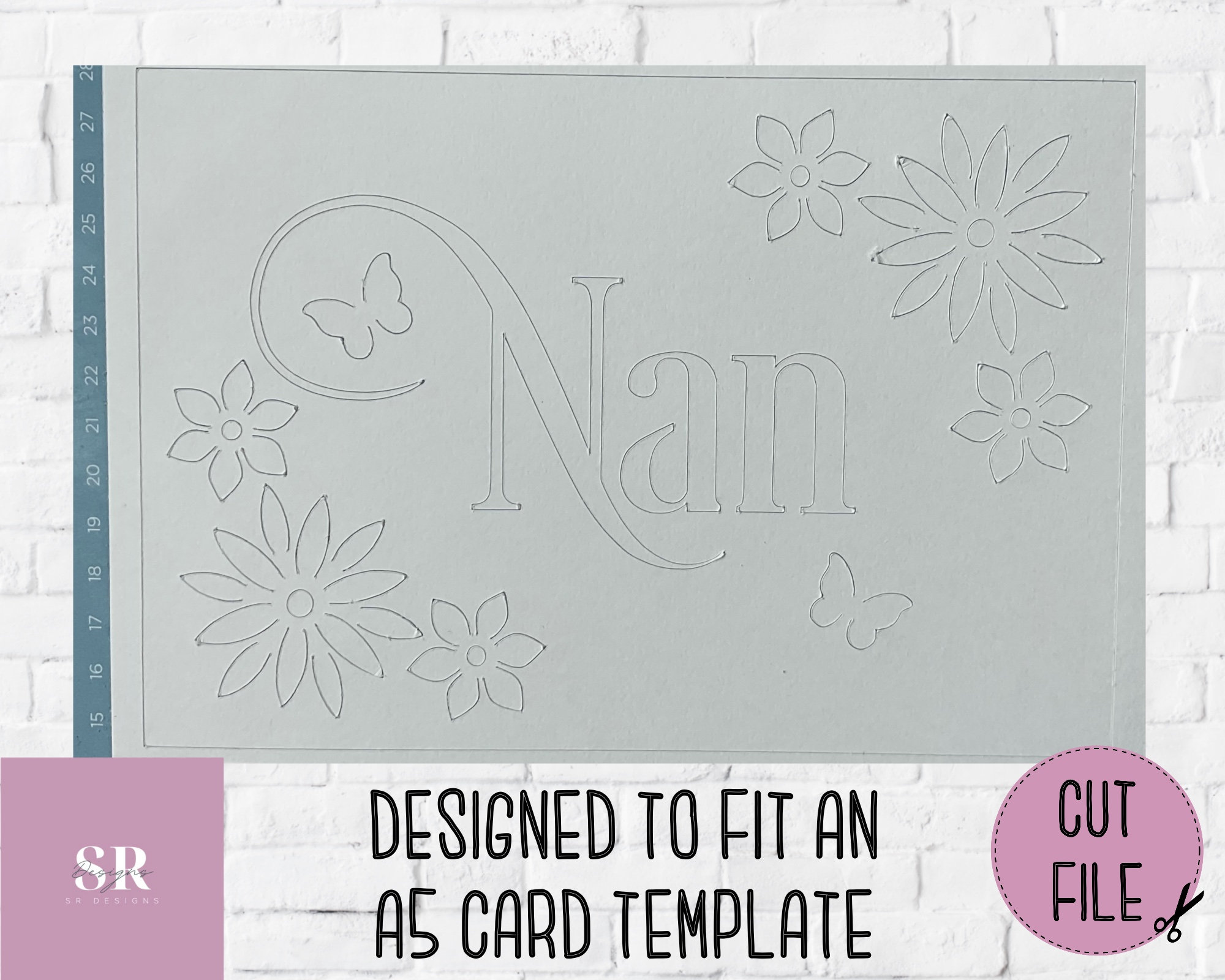 SVG: 3D Nan Card. Happy Birthday. Nan Card Svg. Pop up Card. Pop up ...