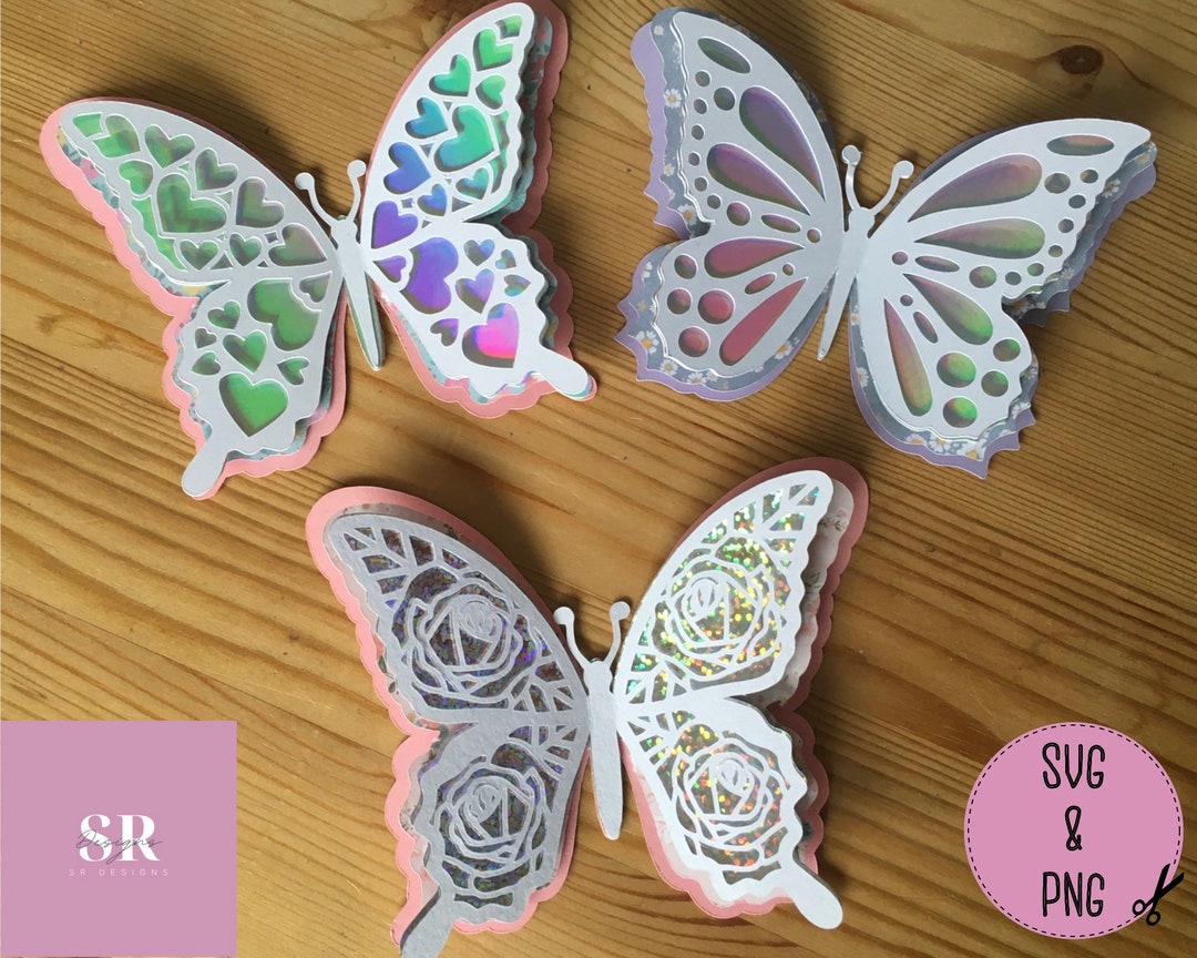 Paper Butterfly SVG Cut File Bundle. 3D Butterfly. Butterfly Bundle ...