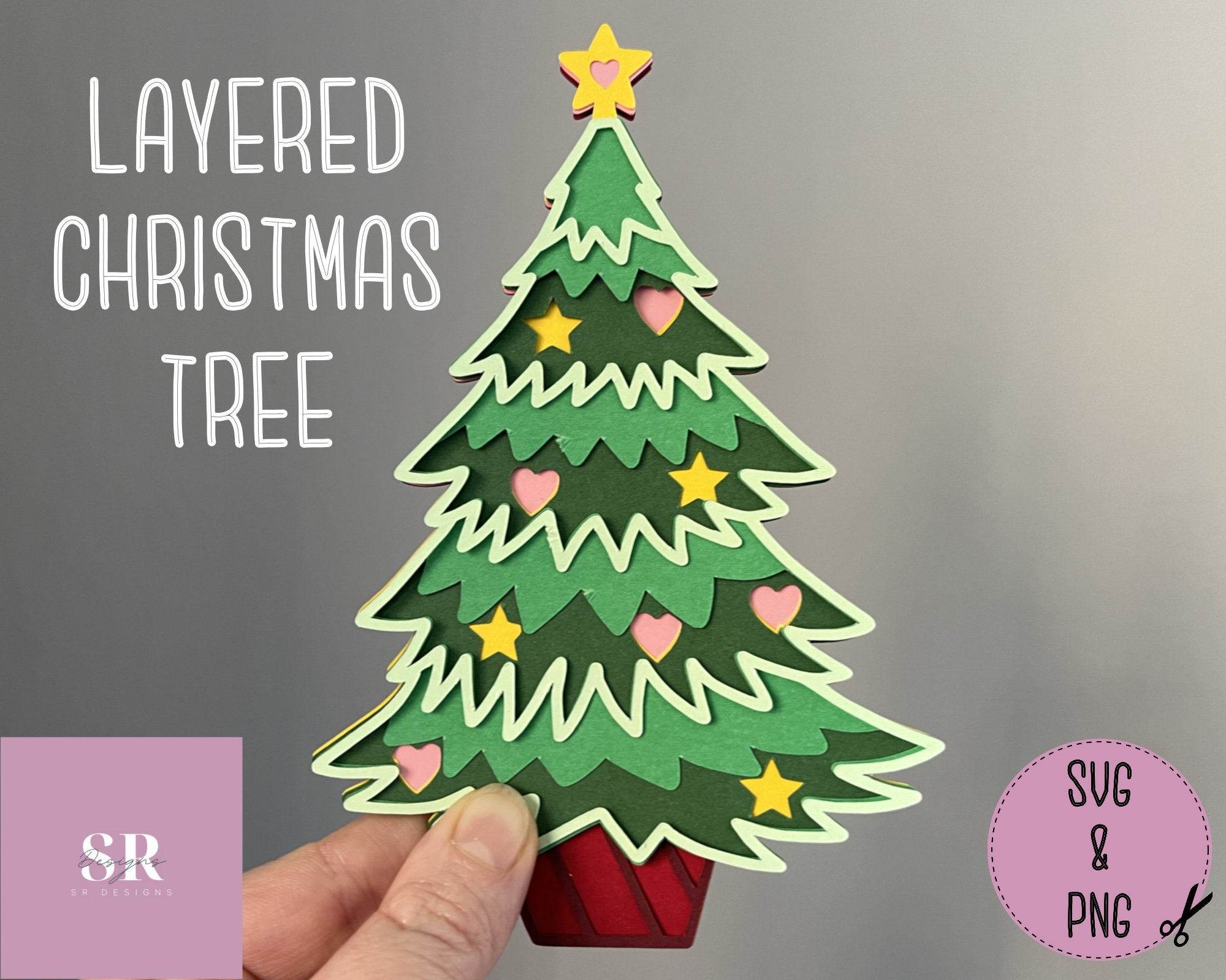 SVG: 3D Layered Christmas Tree. Paper Cutting. Layered Svg. | Etsy