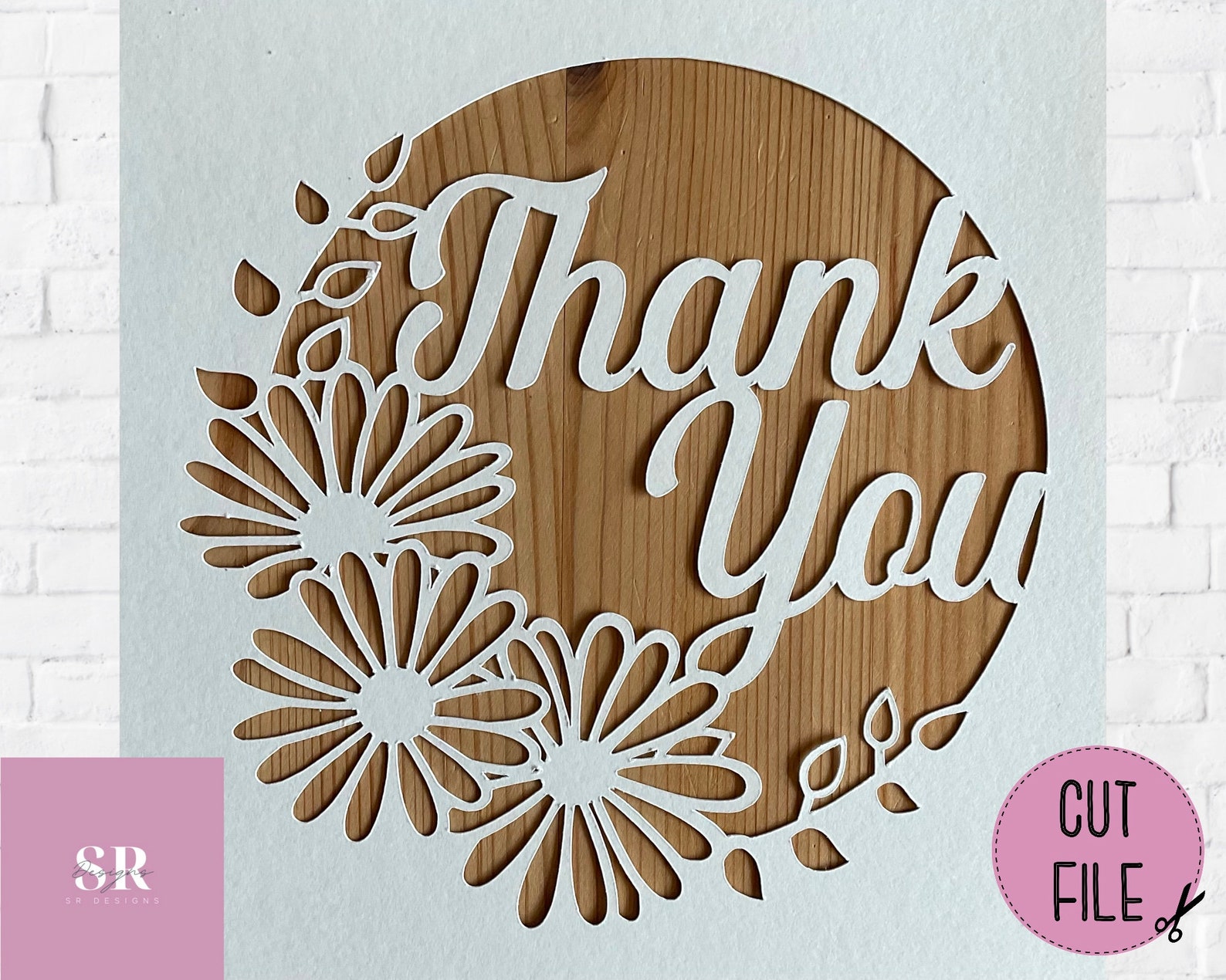 SVG: Thank you card. Paper cutting. Card making. Thankyou card | Etsy