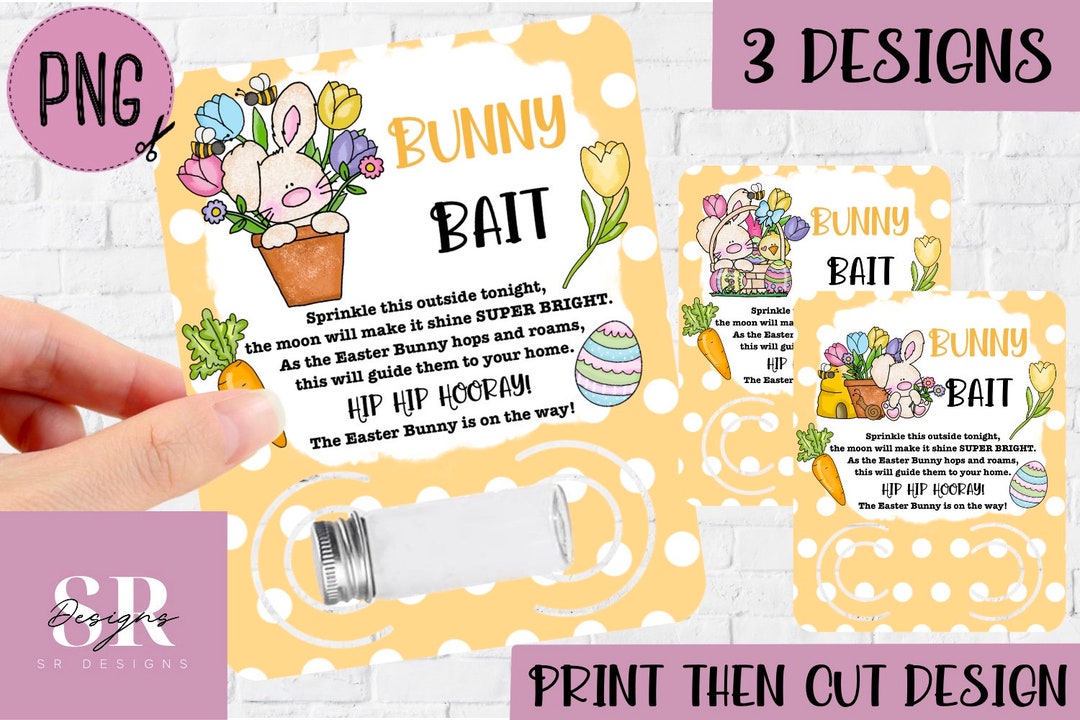Bunny Bait Card PNG. Bunny Bait Bundle. Bunny Food Printable PNG File ...