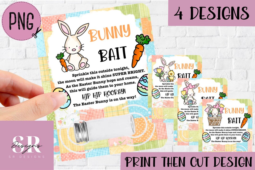 Bunny Bait Card PNG. Bunny Bait Bundle. Bunny Food Printable PNG File ...