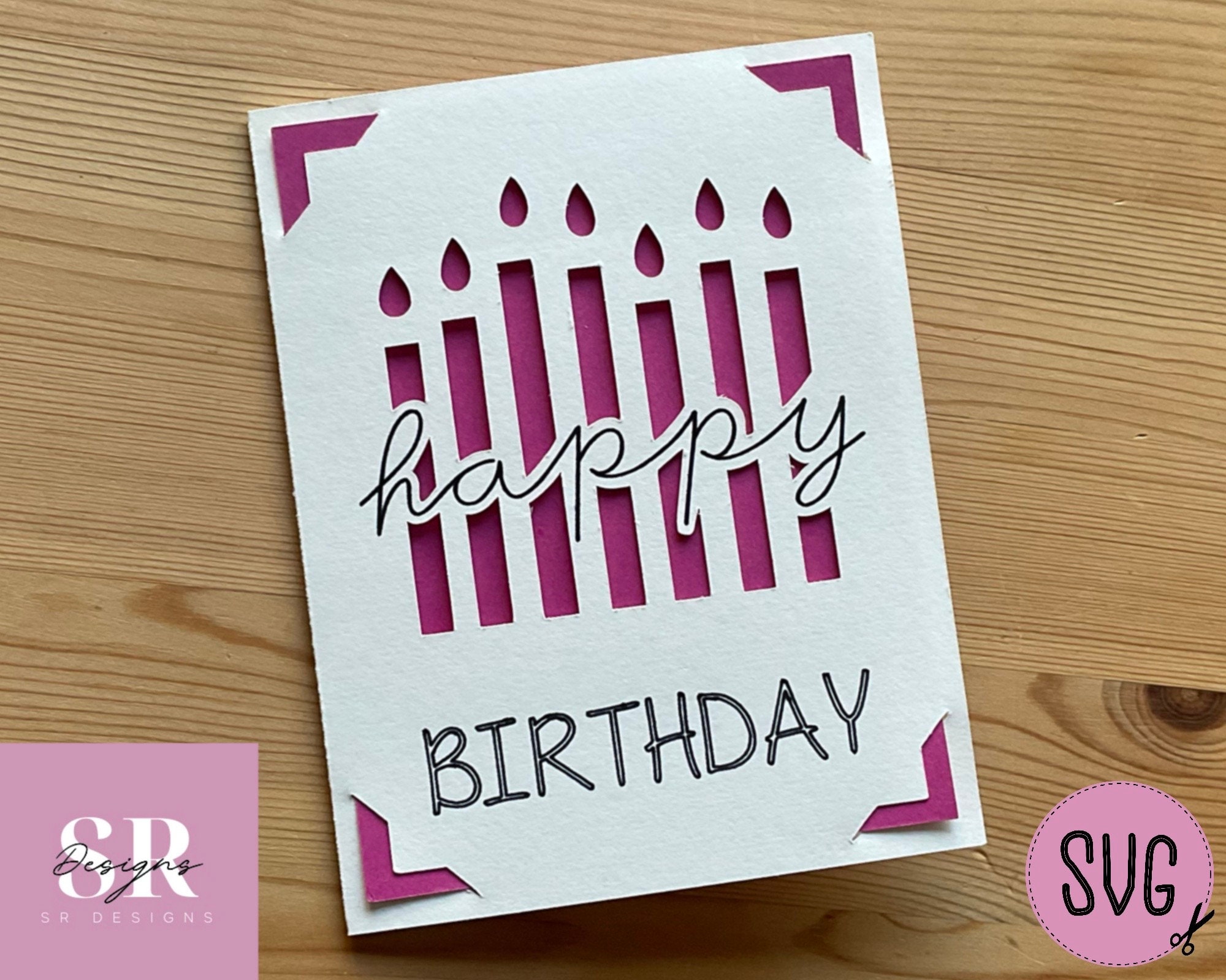 SVG: Birthday Insert Card Bundle. Cricut Joy Friendly. | Etsy UK