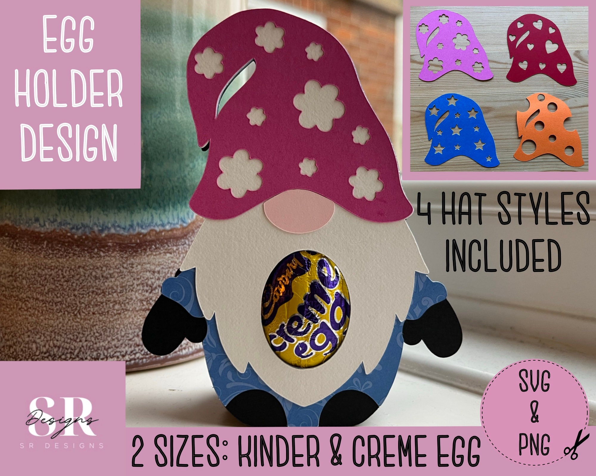 SVG: Gnome Egg Holder. 3D Gonk Svg. Layered Gnome Svg. Easter | Etsy UK