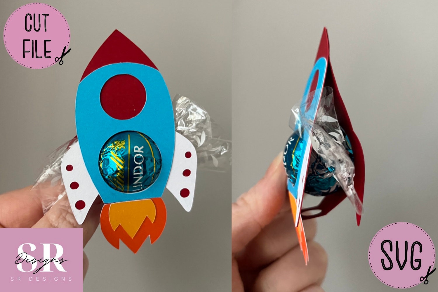 Rocket Sweet Holder. Chocolate Holder Svg. Rocket Candy Holder. Candy ...