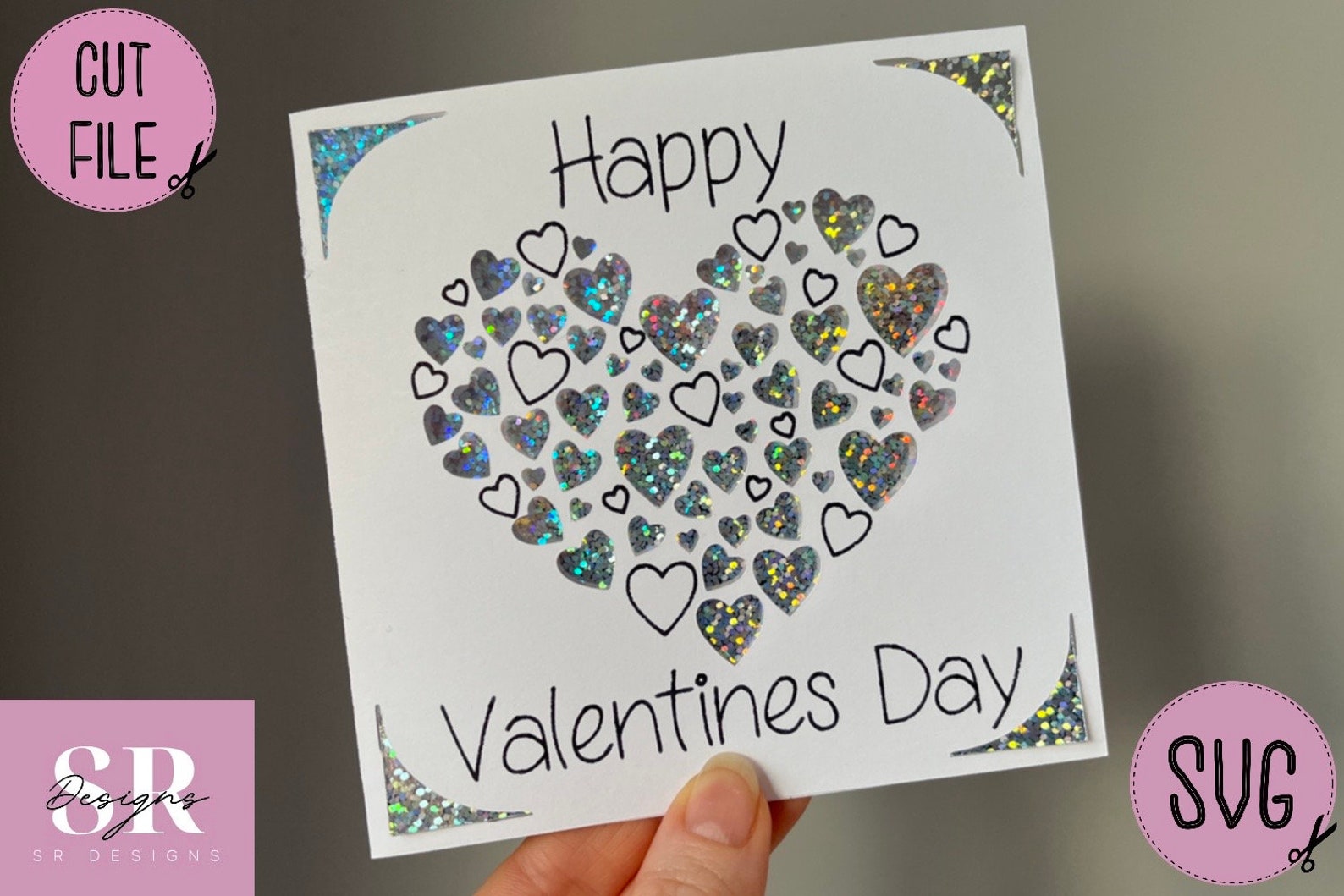 SVG: Valentines Insert Card Bundle. 9 Designs. Cricut S40 Insert Card ...