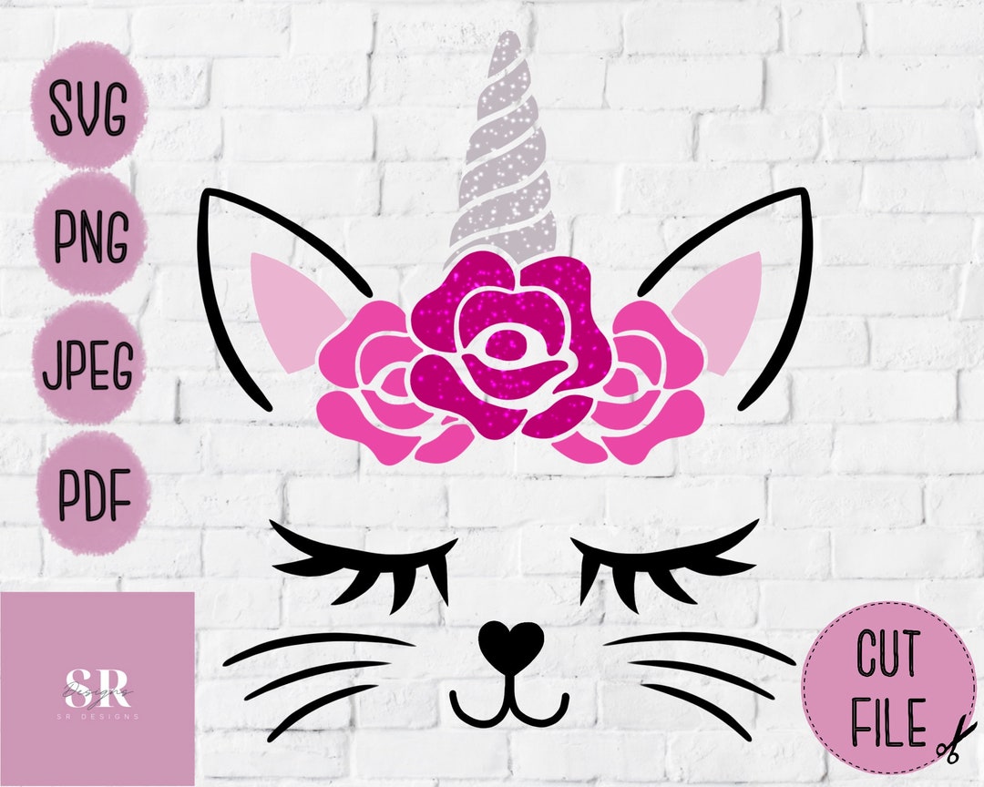 SVG: Caticorn Svg. Cat Svg. Caticorn Cut File. Vinyl Caticorn. SVG. PNG ...