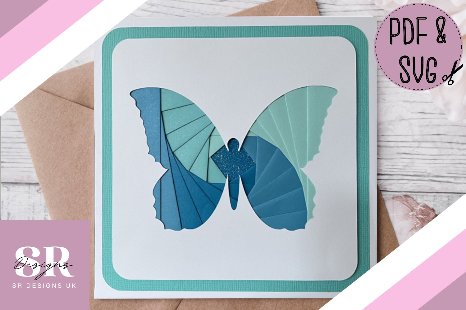 Butterfly Iris Folding Pattern Template PDF & SVG. Iris - Etsy Australia