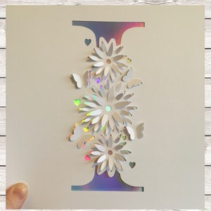 SVG: Pop Up/ 3D Letter I. Alphabet Pop Up. Pop up Letter. Card Pop Up ...