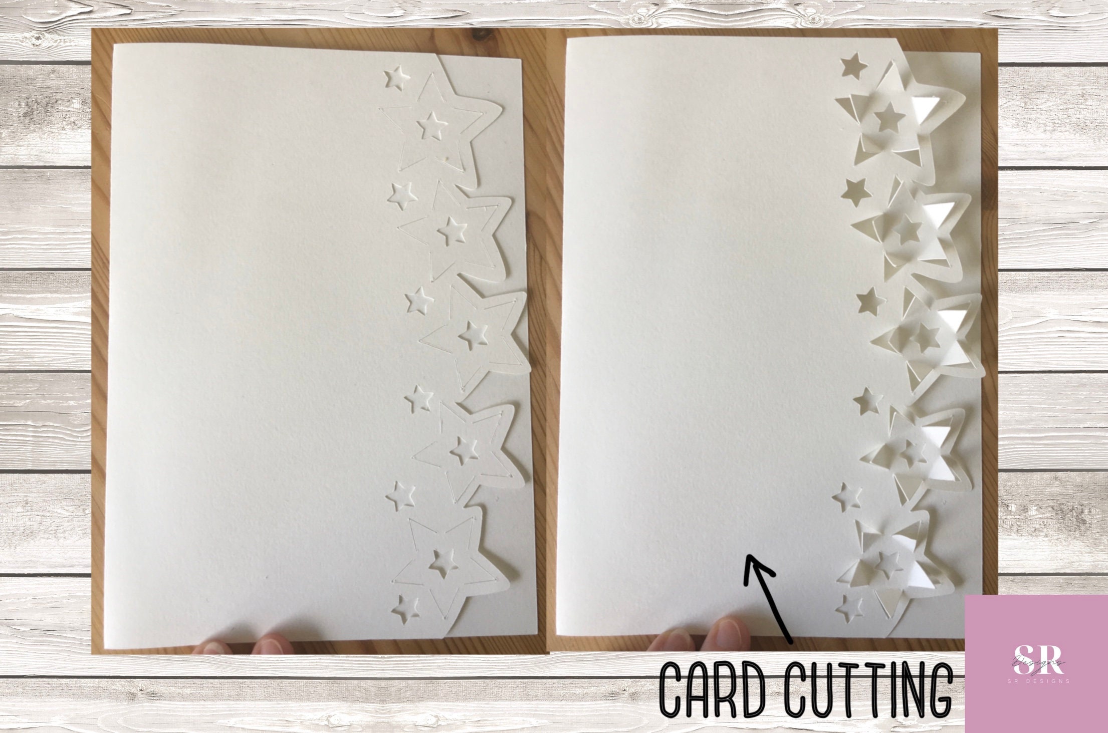 SVG: pop Up/ 3D Star Card Blank. Card Svg. Pop up Stars. Pop - Etsy