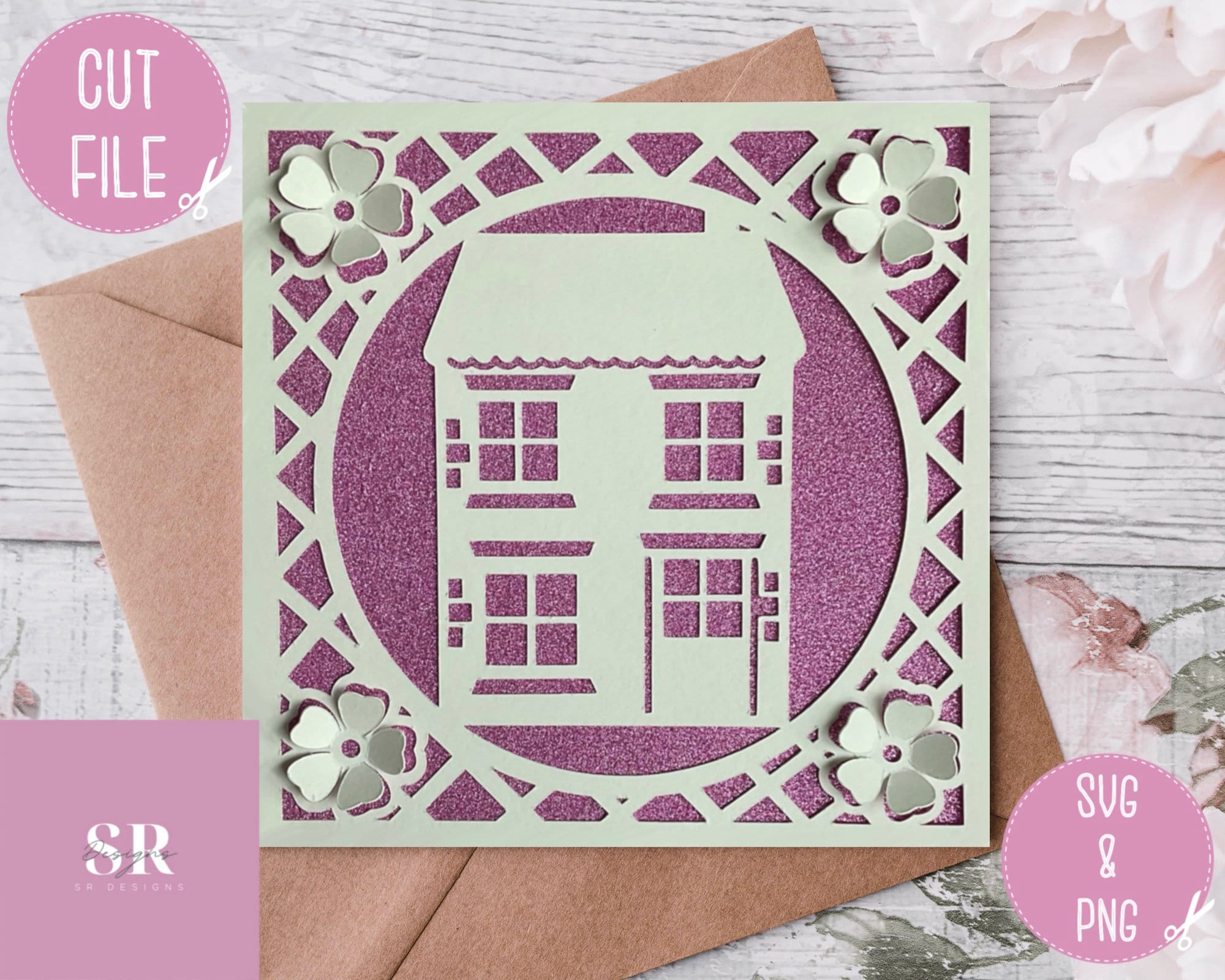 SVG: pop Up/ 3D New Home Card. Digital Download. Paper - Etsy