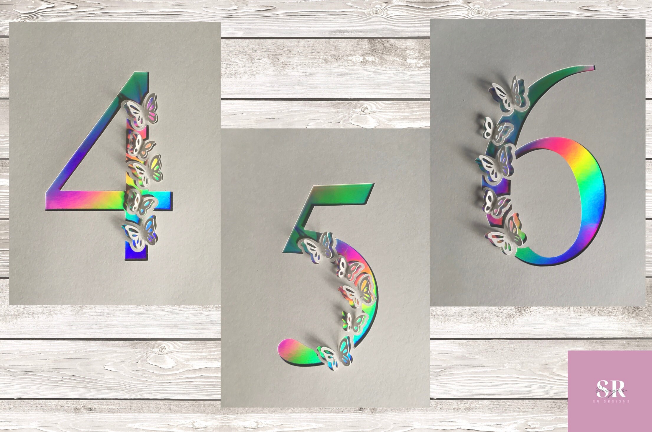 SVG: Pop Up/ 3D Butterfly Number Bundle. Numbers 0-9. Number - Etsy