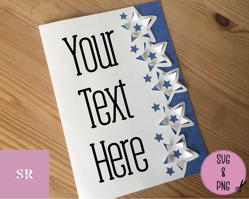 SVG: pop Up/ 3D Star Card Blank. Card Svg. Pop up Stars. Pop - Etsy