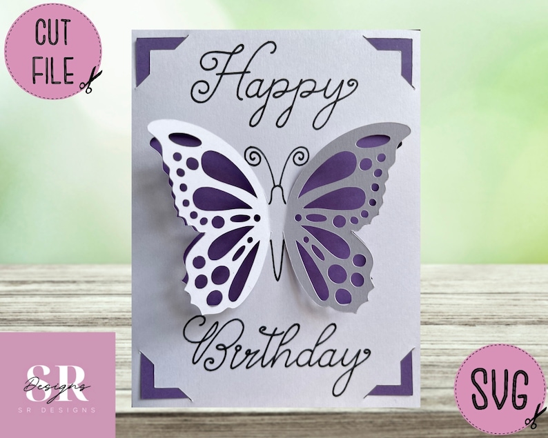 SVG: 3D Birthday Insert Card Bundle. Paper Cutting. Happy Birthday Svg ...