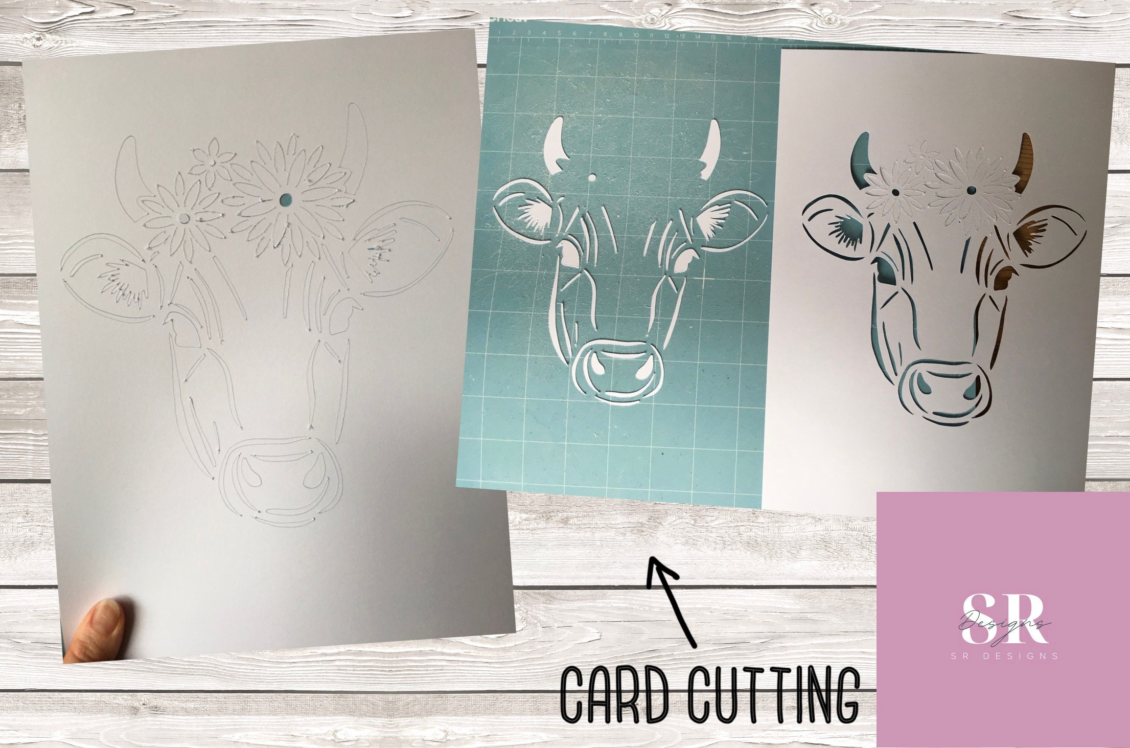 SVG: pop Up/3d Cow. Floral Pop up Cow. Digital Download. 2 - Etsy Australia