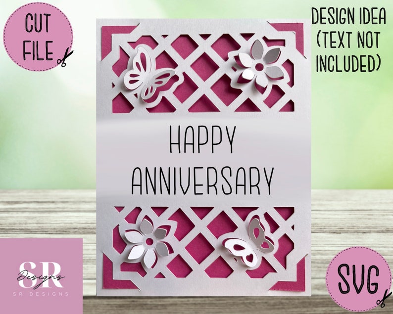 SVG: 3D Floral Card Blank Insert Card. Cricut Joy Friendly. - Etsy